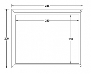 نمایشگر عکس پخش کن P400 - شستی آسانسور مدیا 72030-021